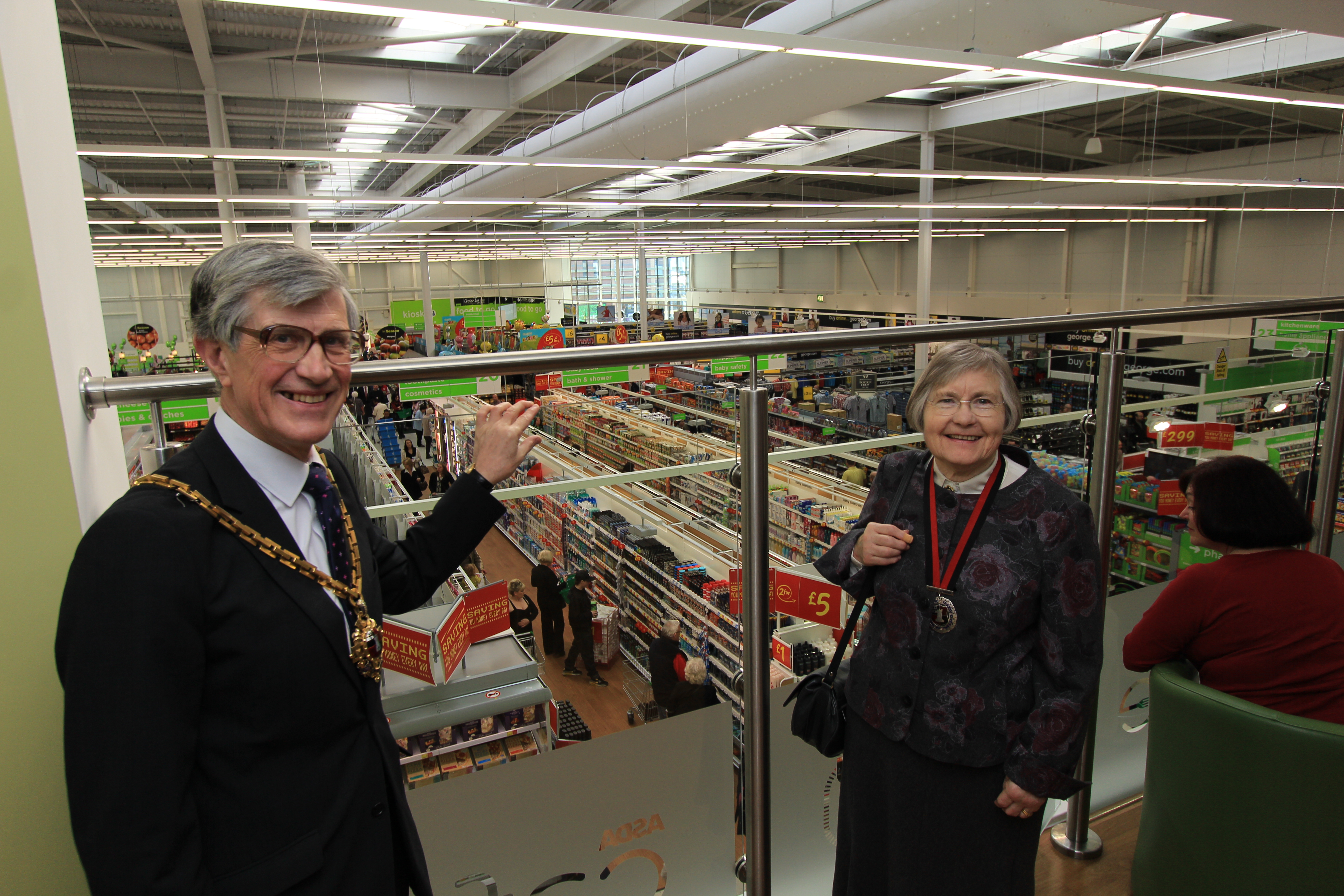 ASDA Coffee Shop overlooking the shop floor – Mayor of Worcester Blog